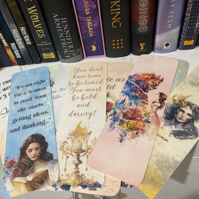 Tale as Old as Time Bookmarks L Fairytale Bookmarks - Etsy