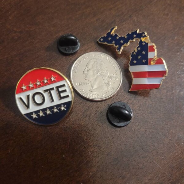 VOTE Soft Enamel Pin. Spread the Word to Get Out and VOTE! Each Pin ...