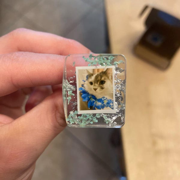 Mini Personalized Resin Photo Car Vent Clip, Anniversary/couples Gift ...