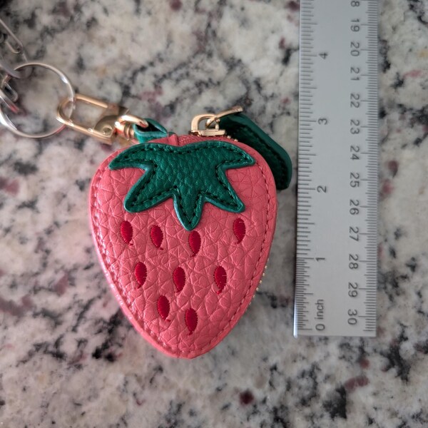 Strawberry Coin Purse Keychain - Coin Purse - Strawberry Accessories ...