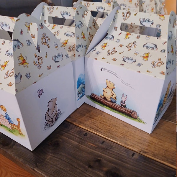 Pooh Bear Theme | Party Favor Boxes | Birthday | Baby Shower | Wedding ...