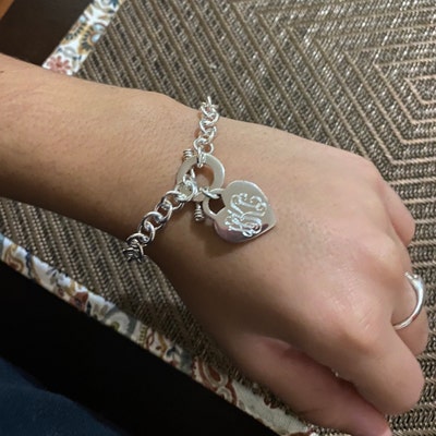 925 Sterling Silver Monogram Flip Ring, Two Sided Ring, Double Side ...