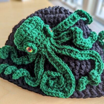 Pattern Only for Crochet Octopus Hat - Etsy