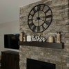 48 Inch Special Edition Metal Large Wall Clock, Rustic Oversized Wall ...