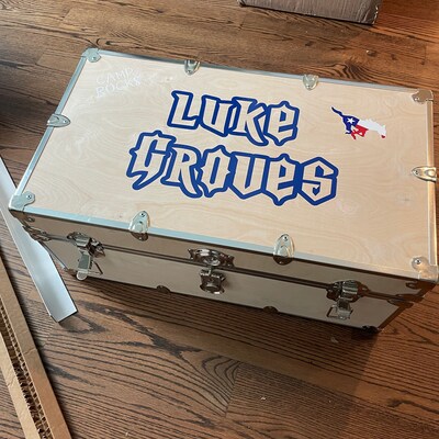 Personalized Camp Trunk Decal Custom Name Decal - Etsy