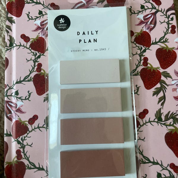 Color Block Sticky Note Set - Suatelier Design Aesthetic Sticky Memo ...