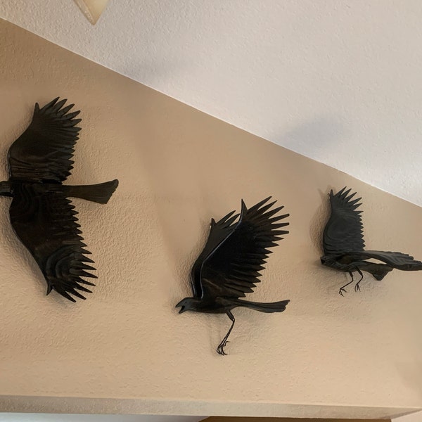 Owl Wood Sculpture Attacking Pose Jason Tennant - Etsy