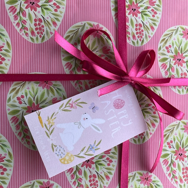 Editable Happy Easter Gift Tag Hoppy Easter Gift Tag Easter Friend Tag ...
