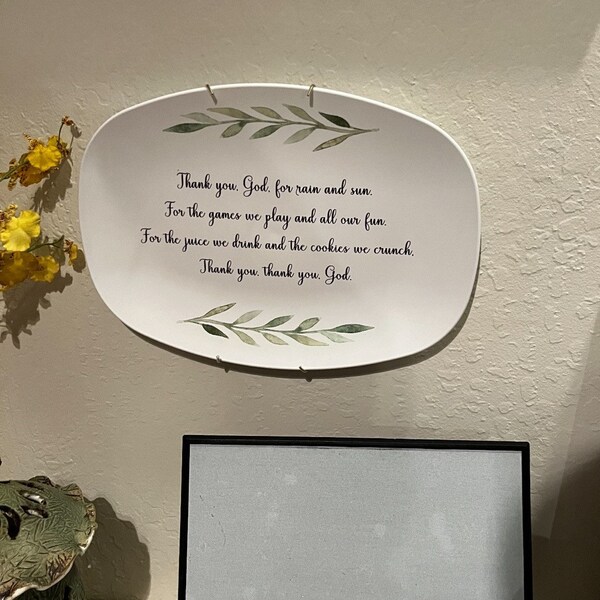 Quote, Bible Verse, Scripture Custom Personalized Platter, Customized ...