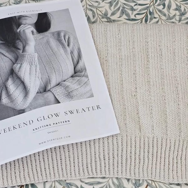 Beginner Friendly Sweater Knitting Pattern | Weekend Glow Sweater | PDF ...