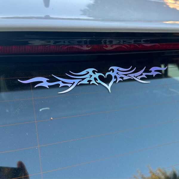 Bumper Sticker / Car Tramp Stamp / Y2K / Heart / Wings / Gothic / Vinyl ...