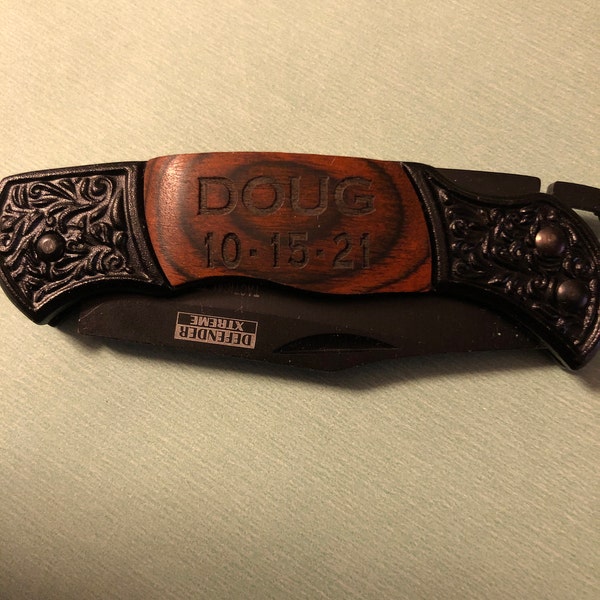 Engraved Knife, Set of 6, Pocket Knife, Personalized Pocket Knife ...