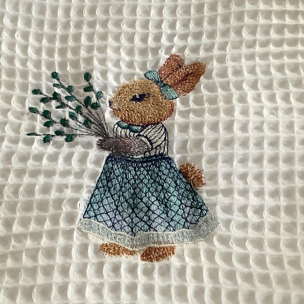 Easter Bunny Machine Embroidery Design - 4 Sizes, Rabbit Embroidery ...