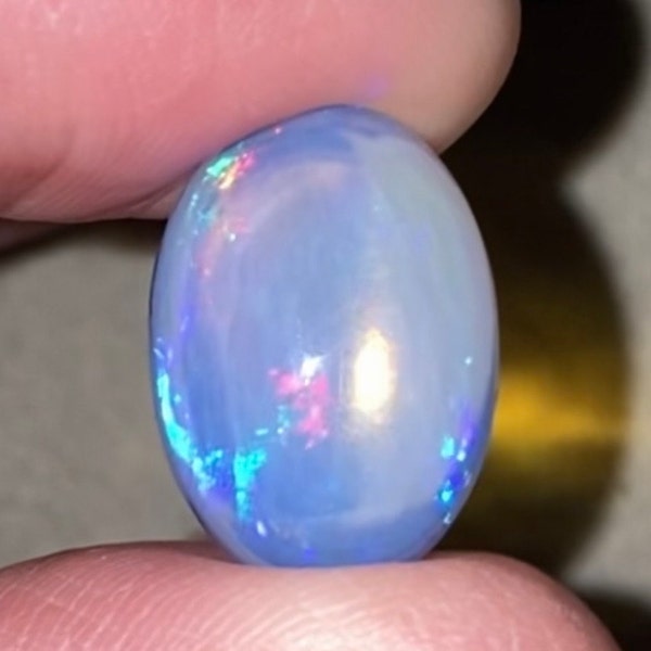 Natural 5 Carats Round Snow Opal, Opal With Full Fire Round Opal ...