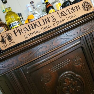 Personalized Dnd Tavern Sign Dungeons and Dragons Dungeon Master Gift ...