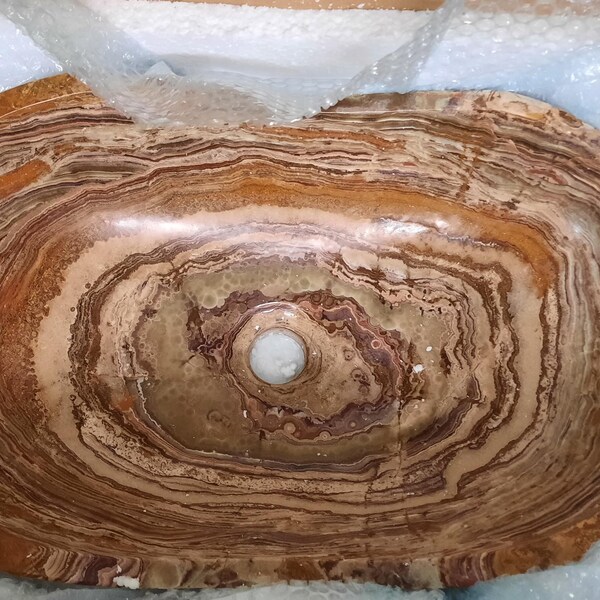 Red Zebra Marble Sink - Etsy
