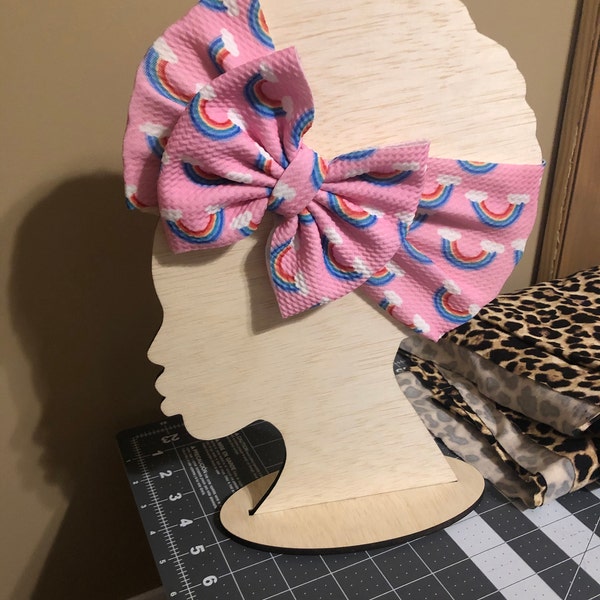 Pigtail Display. Head Stand Girl Puff Pigtail Silhouette. Showcase ...