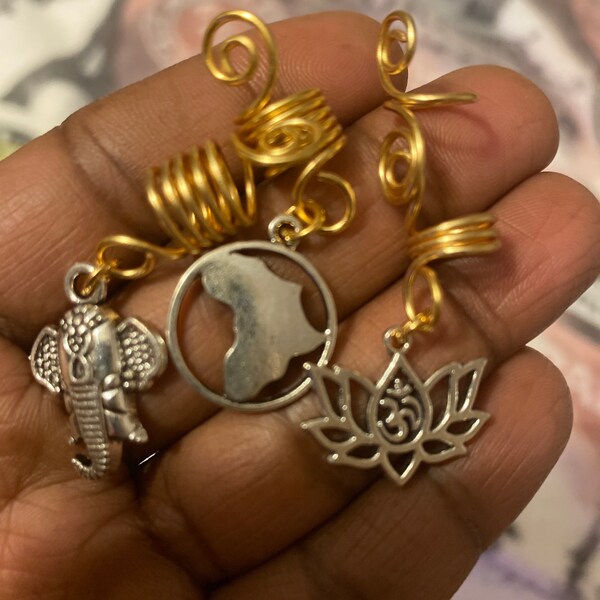Choose Your Charm Jewelry| Talisman Loc Charms| Metal Loc Charms ...