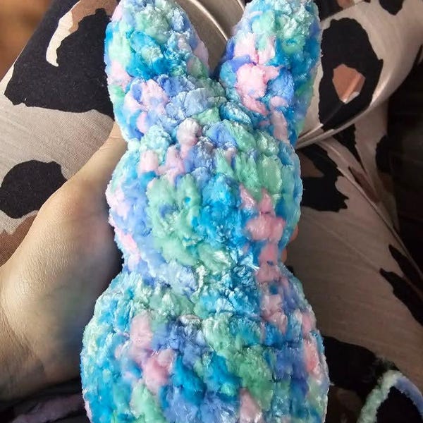 No Sew Easter Peep Bunny Crochet Pattern - Free Keychain Peep Pattern ...