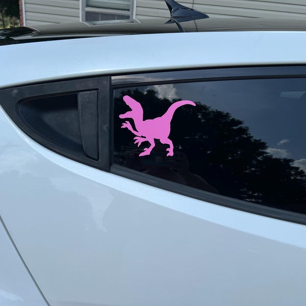 Velociraptor Decal Sticker / Dinosaur Decal Sticker / Velociraptor Gift ...