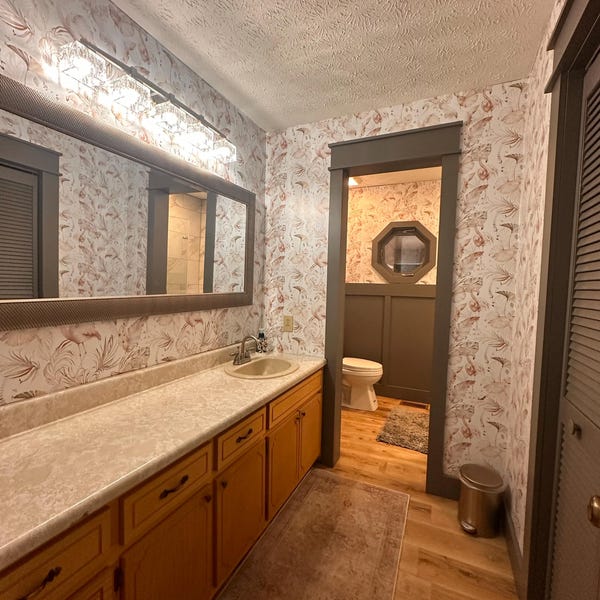 Fish Wallpaper Nautical Peel and Stick Wallpaper Fishing Theme Boys ...