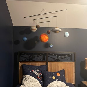 Larger Solar System Planet Mobile, Hanging Sun and Planets Model, Outer ...
