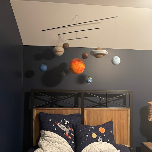 Very Large Solar System Model Set, Hanging Planets With Hooks, Sun ...