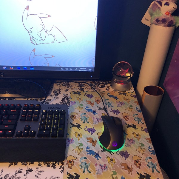 Eeveelutions Inspired Mousepad | Deskmat | Playmat - Etsy