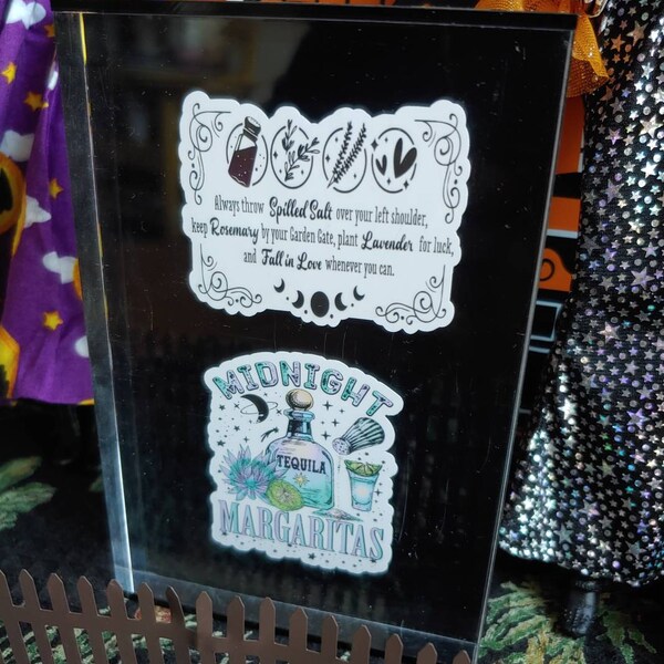 Midnight Margaritas Waterproof Laminated Vinyl Sticker, Practical Magic ...
