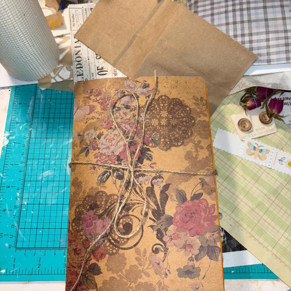 12 Sheets of Tea Dyed Lined Paper. Tea Stained Stationary. Scrapbook ...