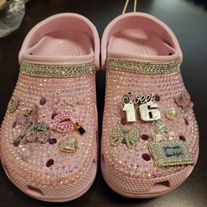 Crocs Charms Crystal Silver Diamonds and Pearls Set. Charms for Your ...