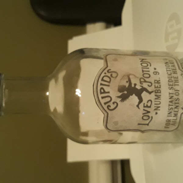 Cupid's Love Potion Number 9 SVG PNG Label - Clip Art Cupid Valentine's ...