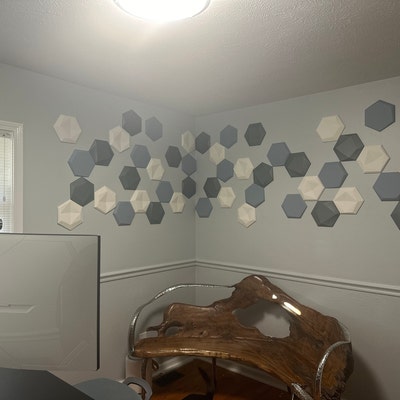 DECORATIVE AESTHETIC Sound Diffuser Wall Soundproofing Hexagon ...