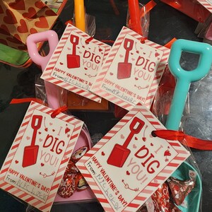Printable I Dig You Valentine's Day Cards, Valentine's Day Gift Tags ...