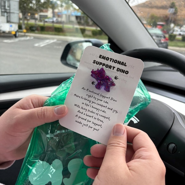 Pocket Dino, Pocket Hug, Pal, Worry Glitter Dinosaur Charm Gift, Child ...