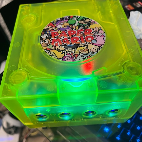 Paper Mario Custom Gamecube Jewel, Badge, Faceplate - Etsy