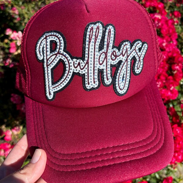 Boujee *3D Glitter Mascot Rhinestone Hat Patch* Iron-on Adhesive - Etsy