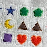 Memory Game Shapes in the Hoop Machine Embroidery Design Awesome for ...