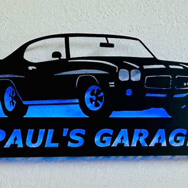 1971 Pontiac, GTO, Goat, Personalized Metal Sign, Man Cave, Garage Art ...