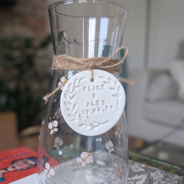 Daisy and Bee Gin Glass Hand Painted and Designed by Luci Lu Designs ...