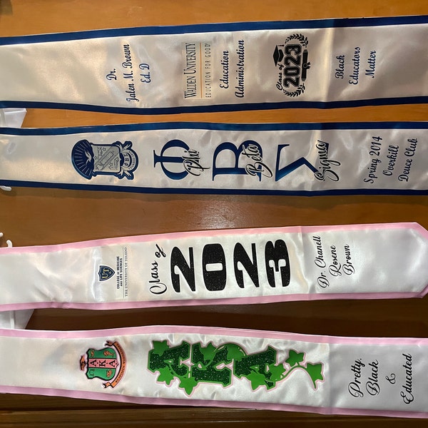 Custom Graduation Stole | Graduation Stole - Fully Customizable ...