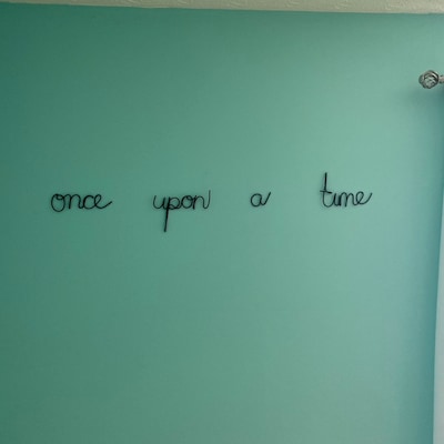 Once Upon a Time-handmade Wire Words Bedroom Living Room - Etsy