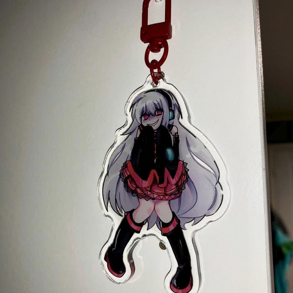 Vocal Synth Acrylic Charms - 8cm Glitter Epoxy - Vocaloid | Utau ...