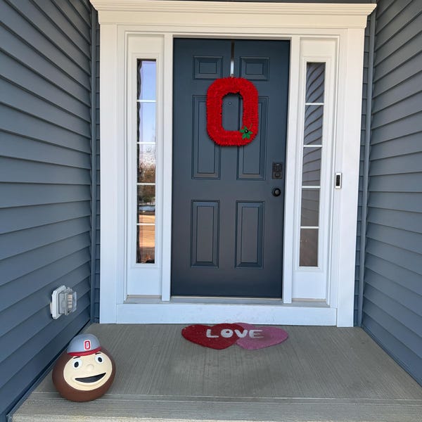 The Ohio State University Block O Wreath - All Scarlet (red) - Etsy