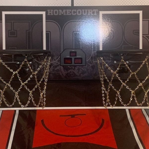 6 Hook Black to Gold Chain Net for Mini Hoop | Chain Net ONLY; NO HOOP ...