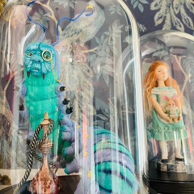 Caterpillar Absolem Alice in Wonderland-ooak Tim Burton Lewis Carrol - Etsy