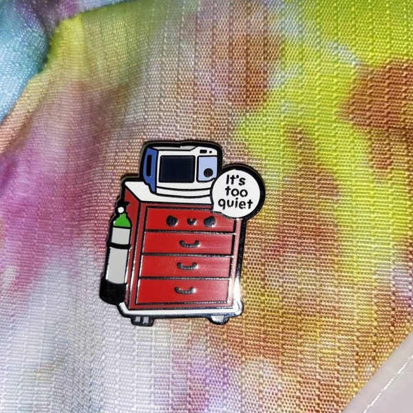Crash Cart Enamel Pin, Nurse, Doctor, Rapid Response, Code Blue, RRT ...
