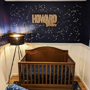 Constellation Wall Decals, Kids Room Decor, Constellation Star Map ...