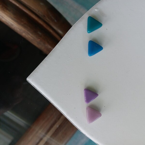 100 Triangle Tiles, Triangular Tiles, Triangle Glass Tile, Geometric ...