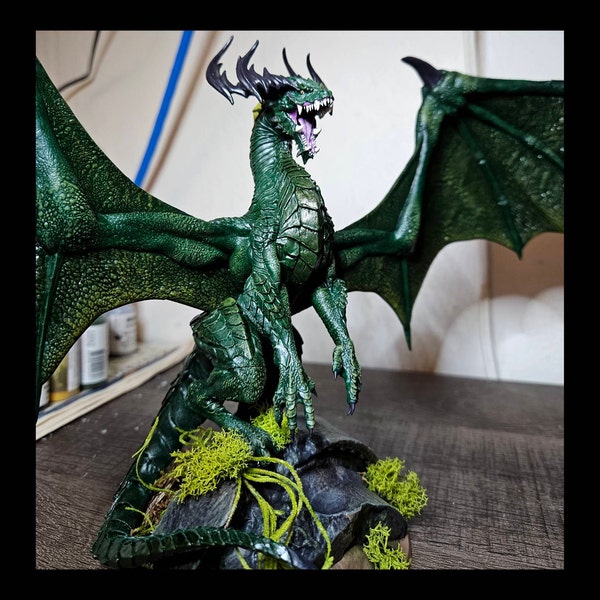 Adult Red Dragon Rescale Minis Fantasy Dnd RPG Tabletop War Gaming ...